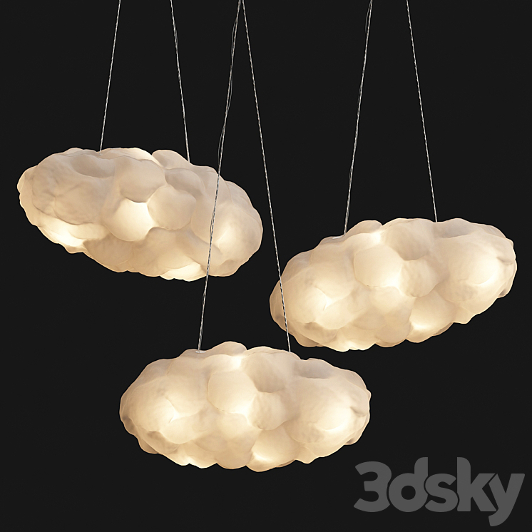 Cloud Pendants - Pendant light - 3D model