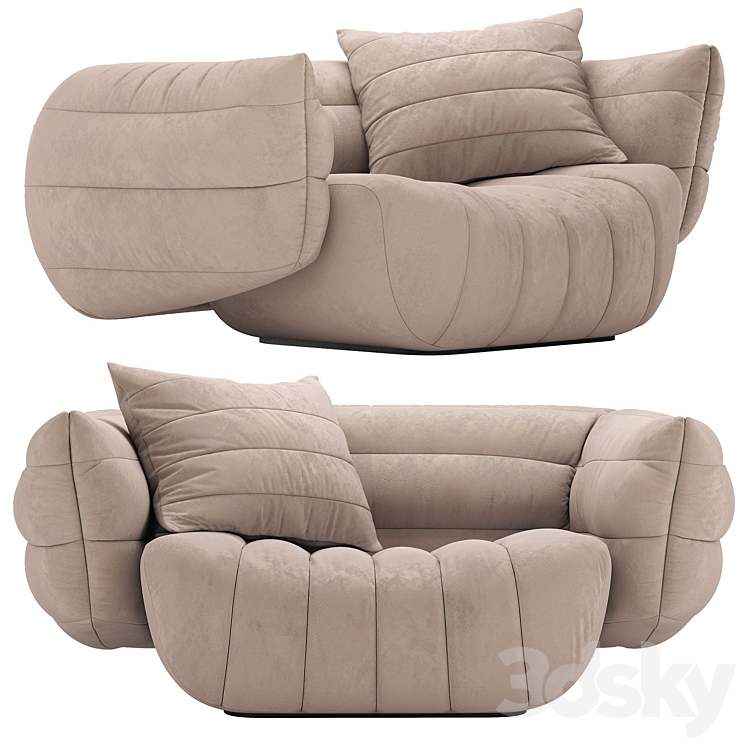 Baxter armchair - Arm chair - 3D model