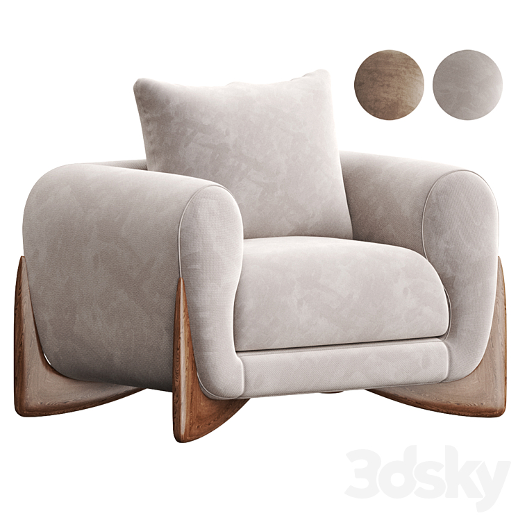 SOFTBAY Armchair By Porada - Arm chair - 3D model
