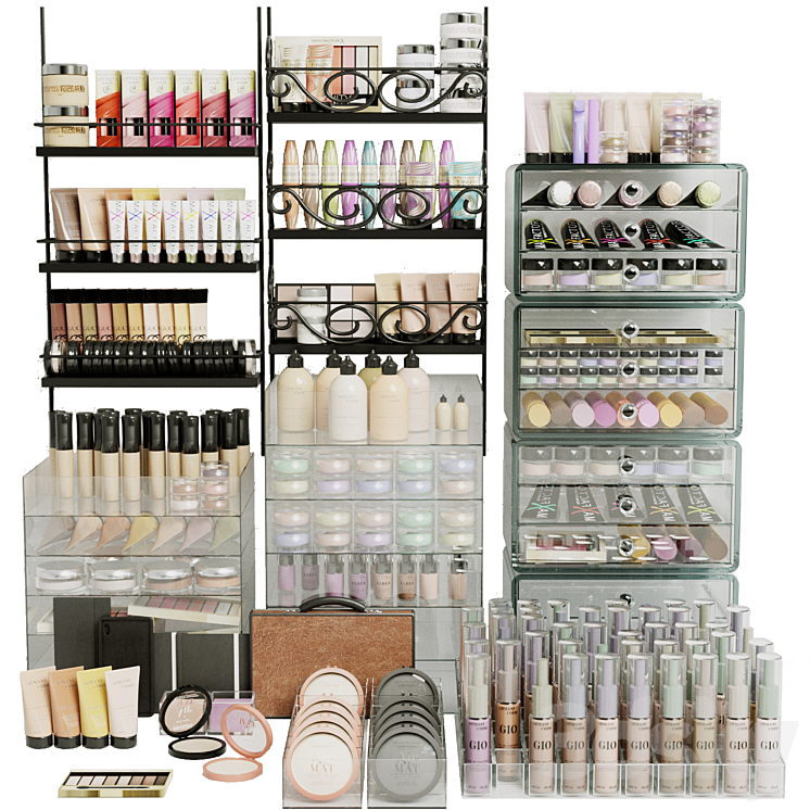 Makeup kit - Beauty salon - 3D model