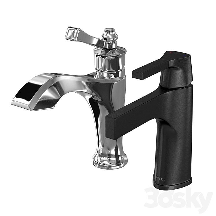 Delta bathroom faucet tap - Faucet - 3D model