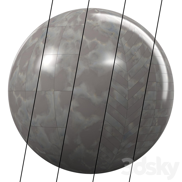 SeamlessMarbleSet03 | 4K | PBR | +SBSAR - Tile - 3D model