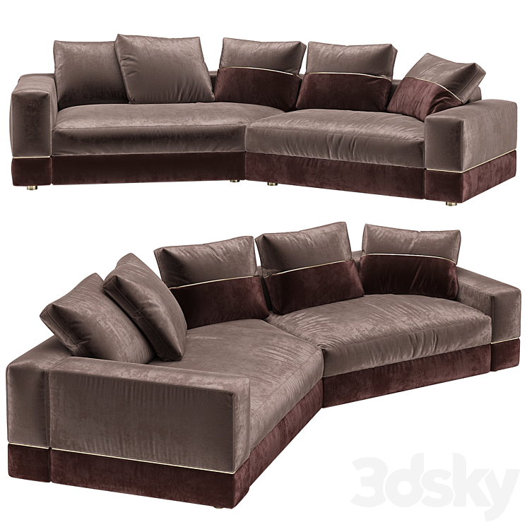 LUXENCE MAXIME DIAGONAL SOFA - Sofa - 3D model