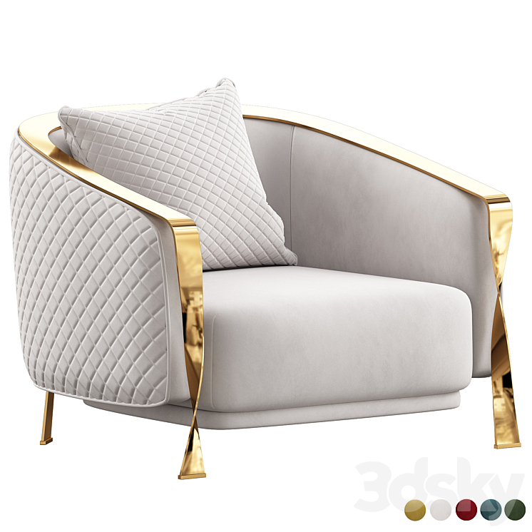 Armchair Rugiano Furniture Nella Vetrina - Arm chair - 3D model