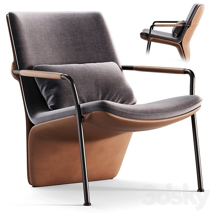 Poltrona Arabesque - Arm chair - 3D model