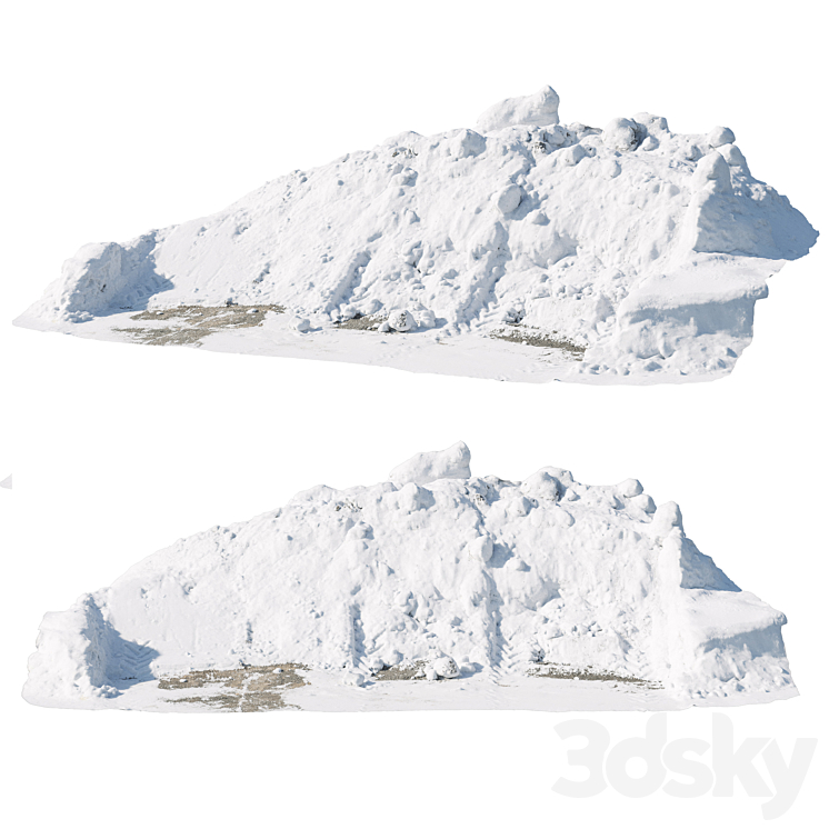 snow slope - Environment elements - 3D model