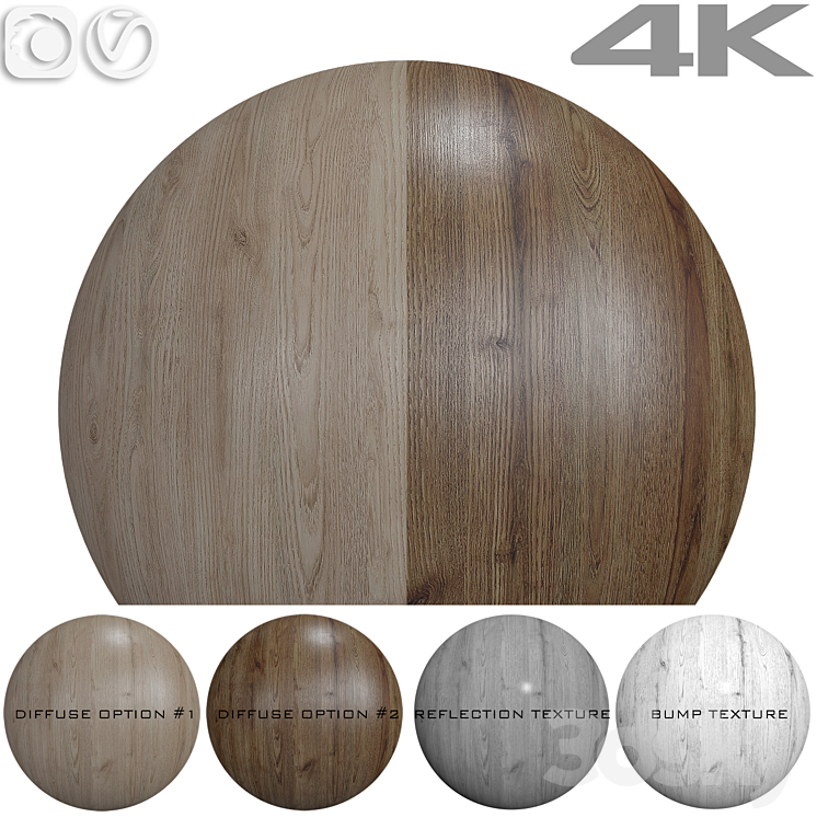 Wood texture - Chestnut - Wood - 3D model