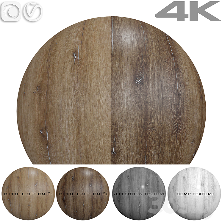 Wood texture - Oak №25 - Wood - 3D model