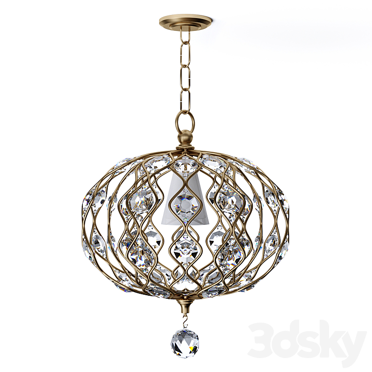 Chandelier Feiss Leila FE/LEILA1C - Pendant light - 3D model