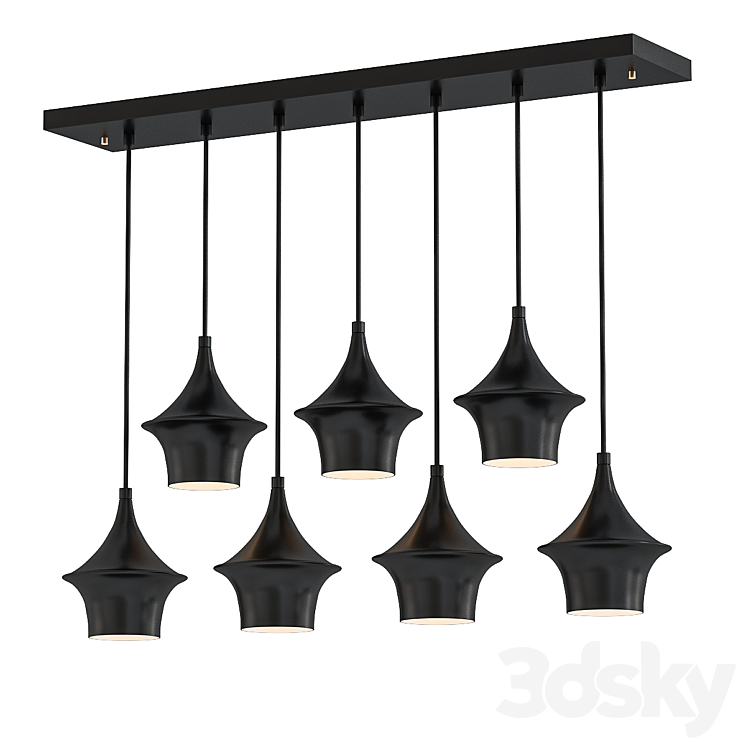 Emiko Linear Pendant - Pendant light - 3D model