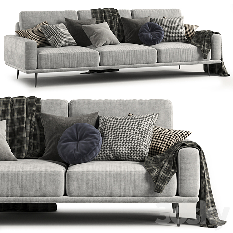 Carlton 3Seaters by BoConcept - Sofa - 3D model