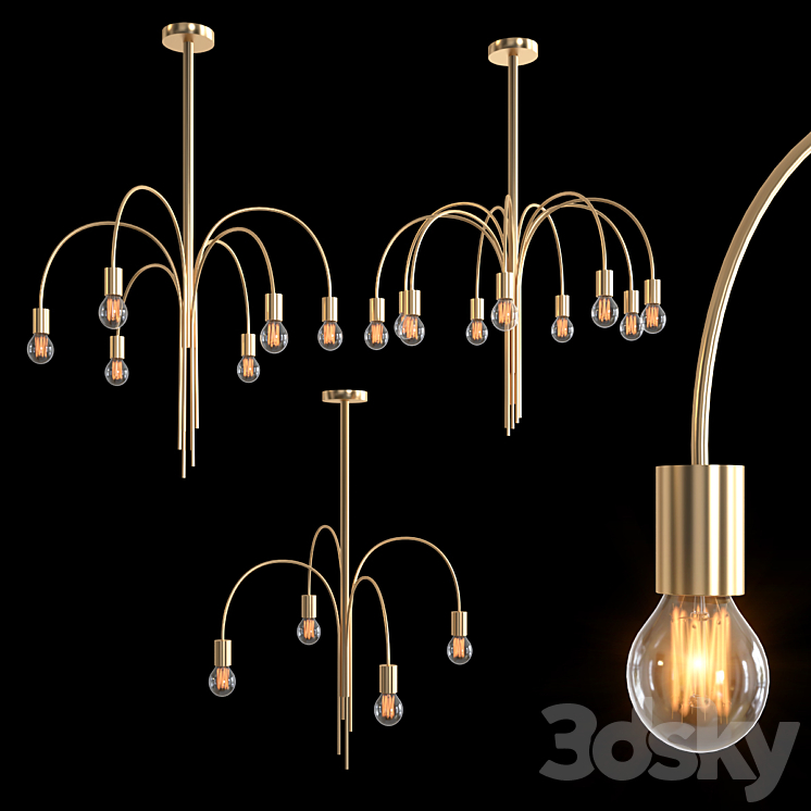 Dark DANDY Pendant Lamp - Pendant light - 3D model