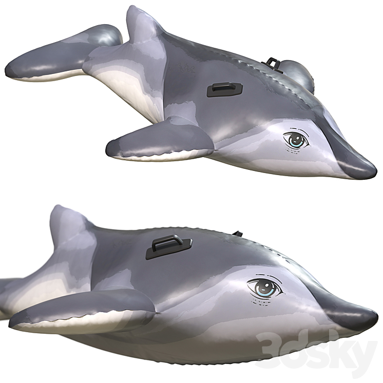inflatable dolphin - Toy - 3D model