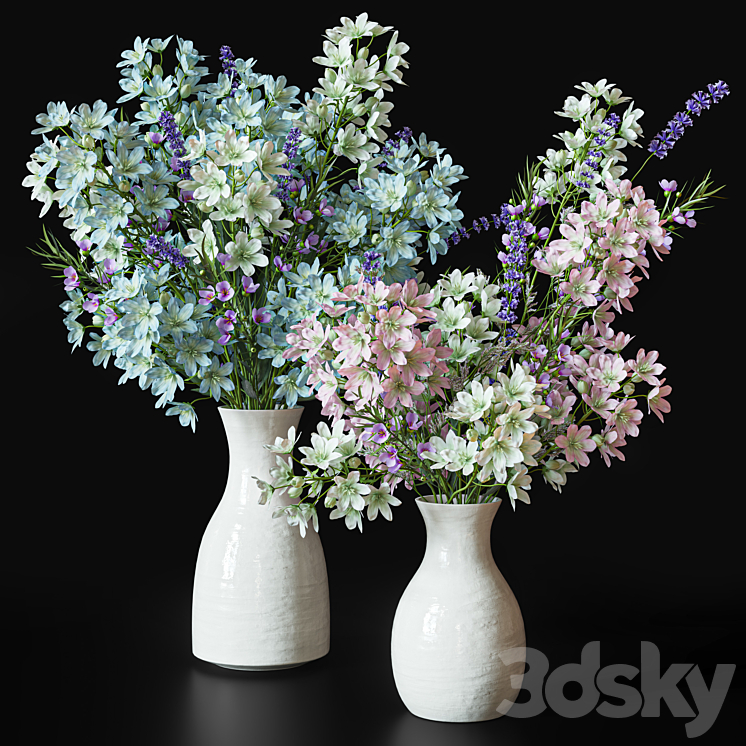 Flower Set 036 - Bouquet - 3D model