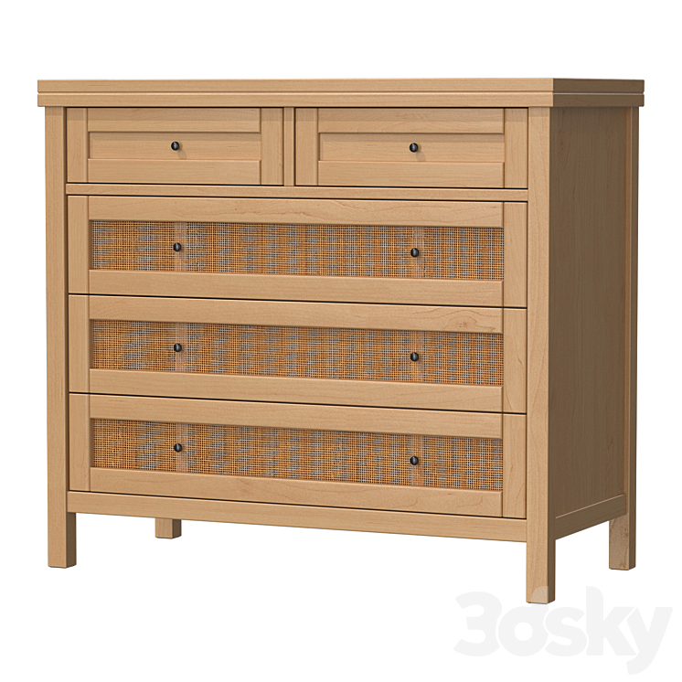 Chest of drawers Gabin, 102*91*47 cm - Sideboard & Chest of drawer - 3D ...