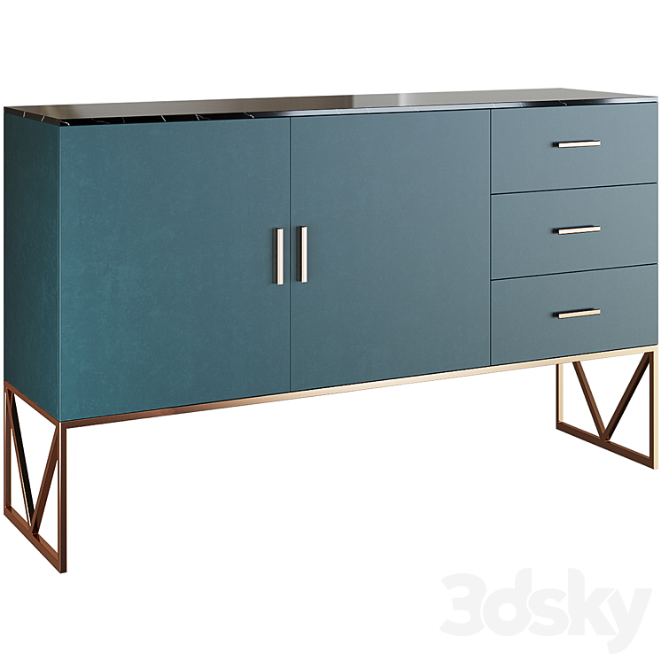 Chest of drawers Bossett Sideboard - Sideboard & Chest of drawer - 3D model