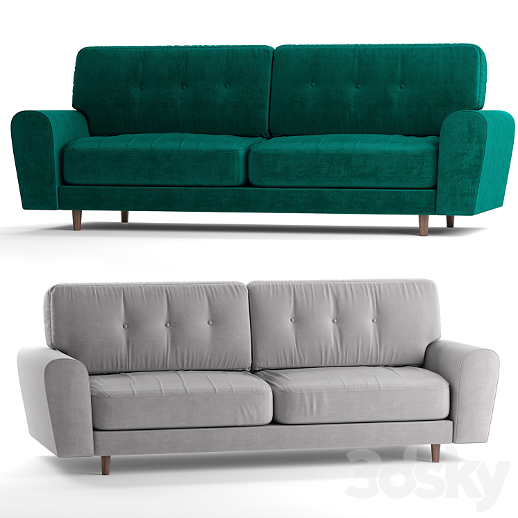 Discovery Straight Sofa - Sofa - 3D model