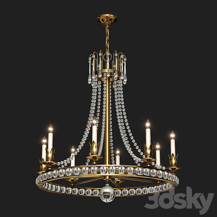 Visual Comfort Regency 31inch Large Chandelier by Joe Nye - Pendant ...
