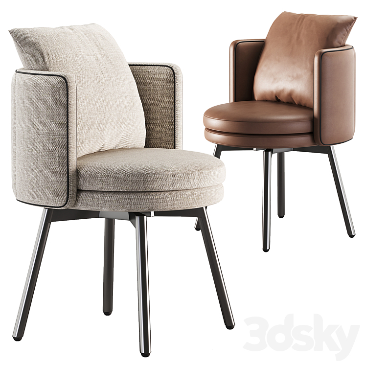 Minotti Chair - Chair - 3D model