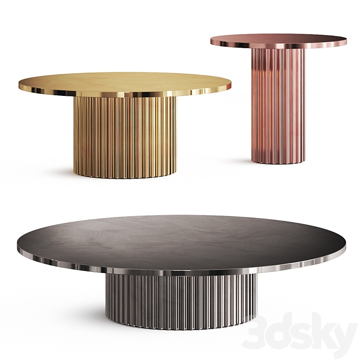 Baxter Allure Coffee Tables - Table - 3D model