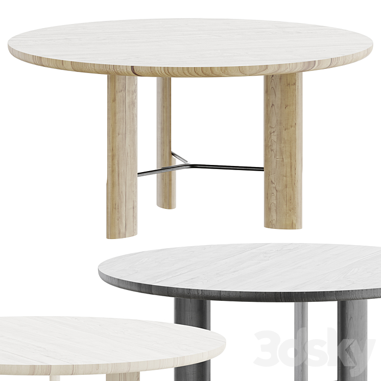 HUB Round Table - Table - 3D model