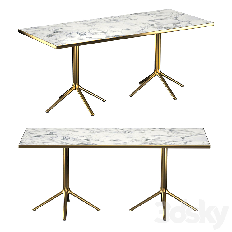 ELLIOT RECTANGLE TABLE 2 - Table - 3D model