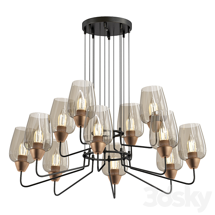 Rivoli Gera - Pendant light - 3D model
