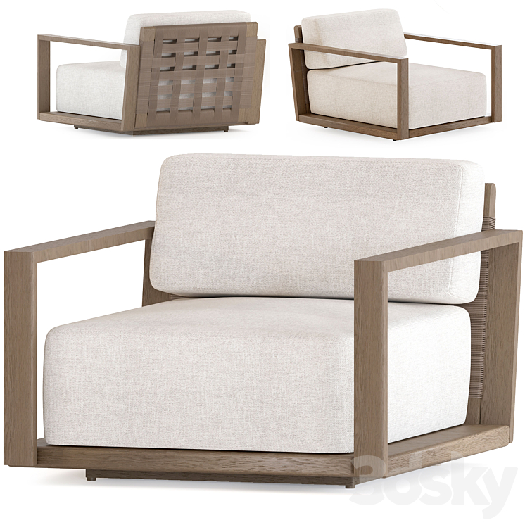 BELIZE RH Outdoor armchair - Arm chair - 3D model