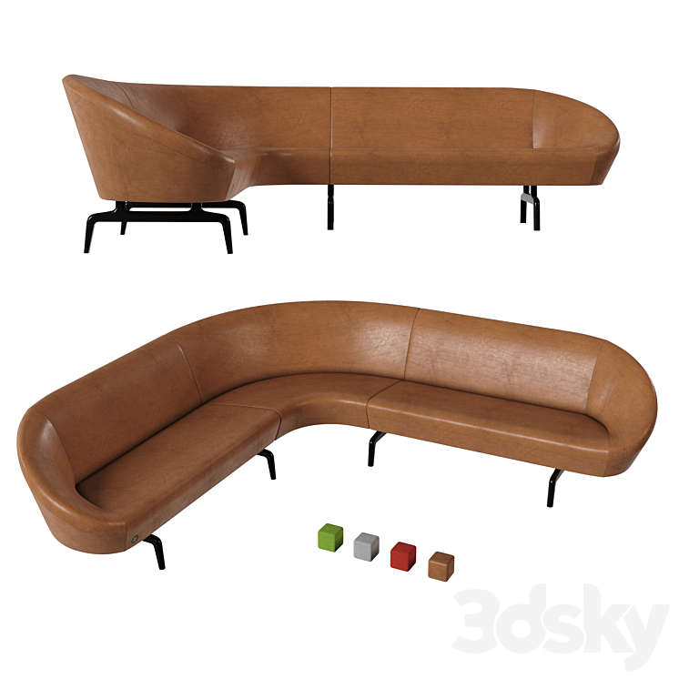 Andreu World Giro Soft - Sofa - 3D model