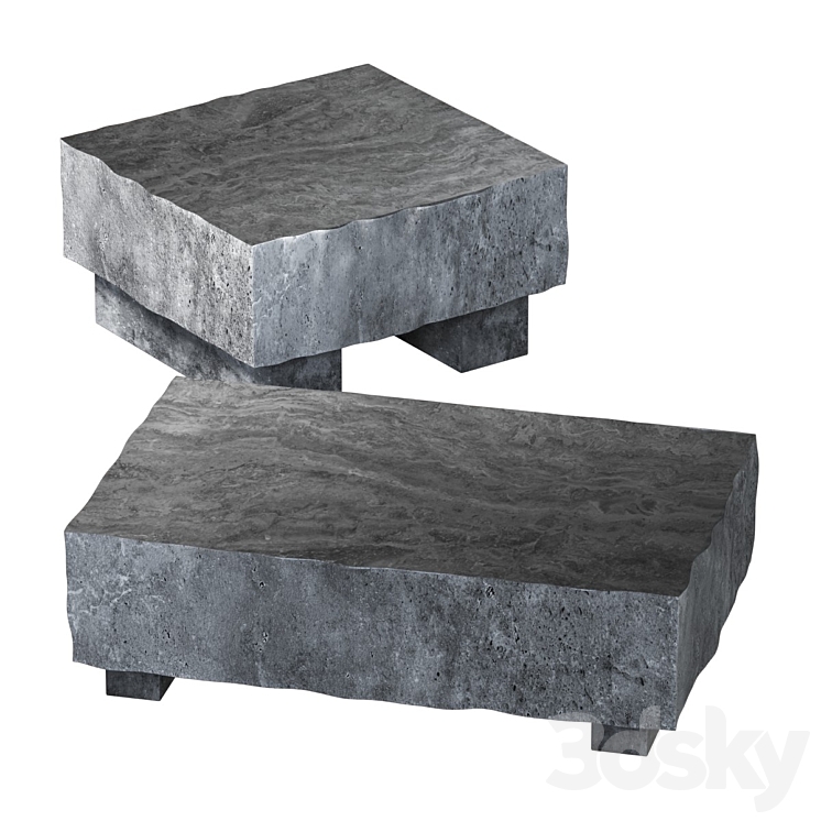 Stone coffee tables - Table - 3D model