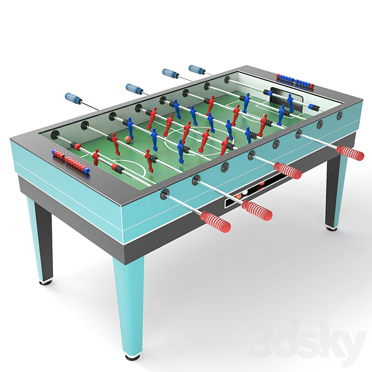 Foosball Table Football - Sports - 3D model