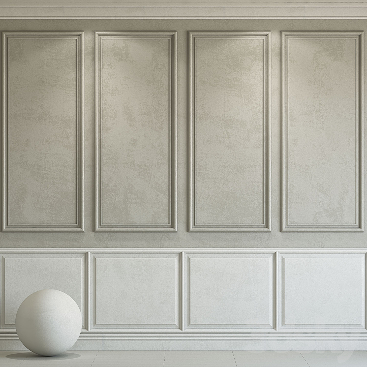 Decorative plaster with molding 248 - Stone - 3D model