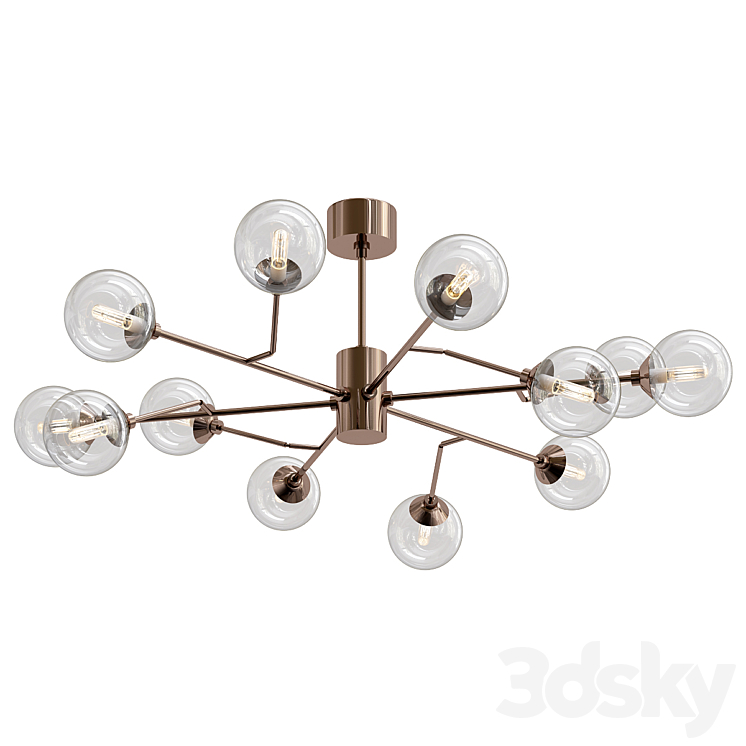 Dallas Chandelier - Ceiling lamp - 3D model