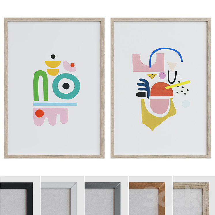 Picture Frame Set 848 - Frame - 3D model