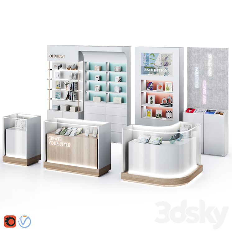Showcase02 - Shop - 3D model