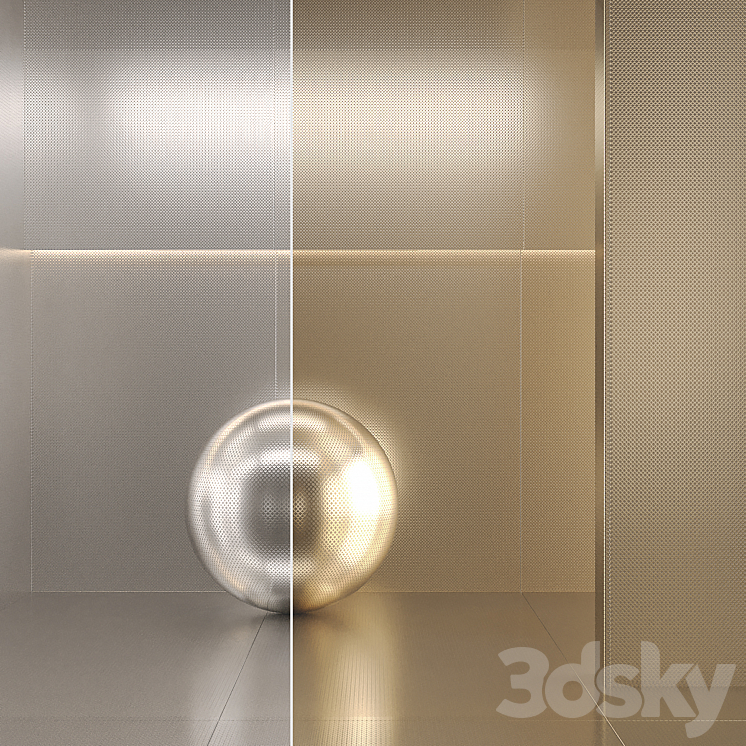 Porcelain tile Laminam Filo Oro, Filo Brina. 3000x1000 mm. - Tile - 3D ...