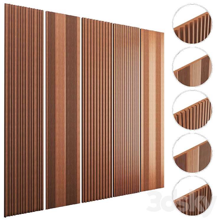 MDF 3D Panel Rafter-02 - 3D panel - 3D model