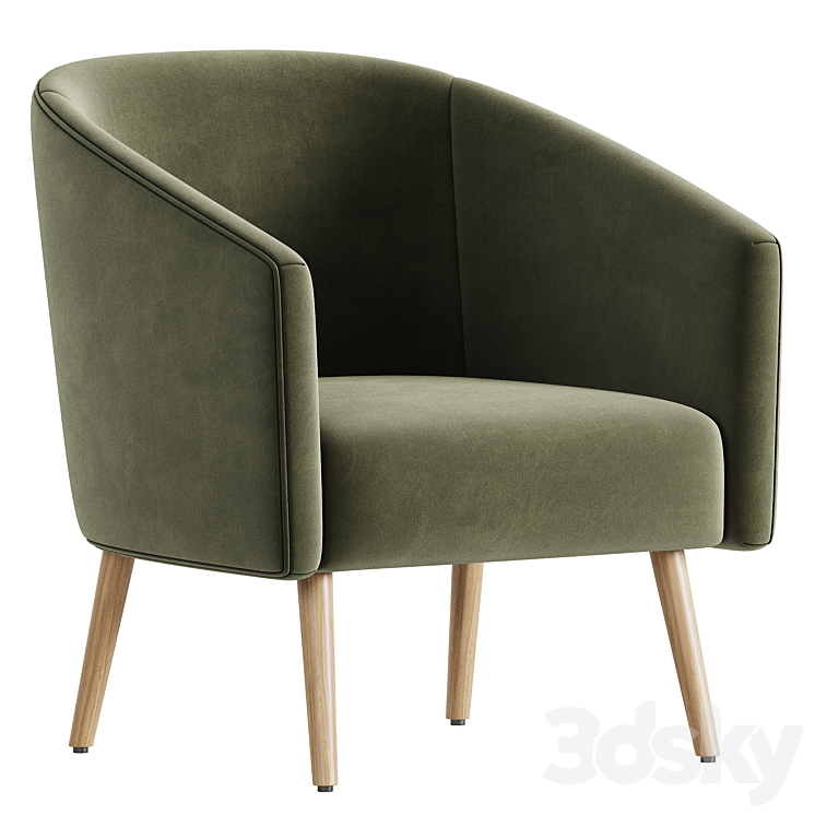 Schooley chair - Arm chair - 3D model
