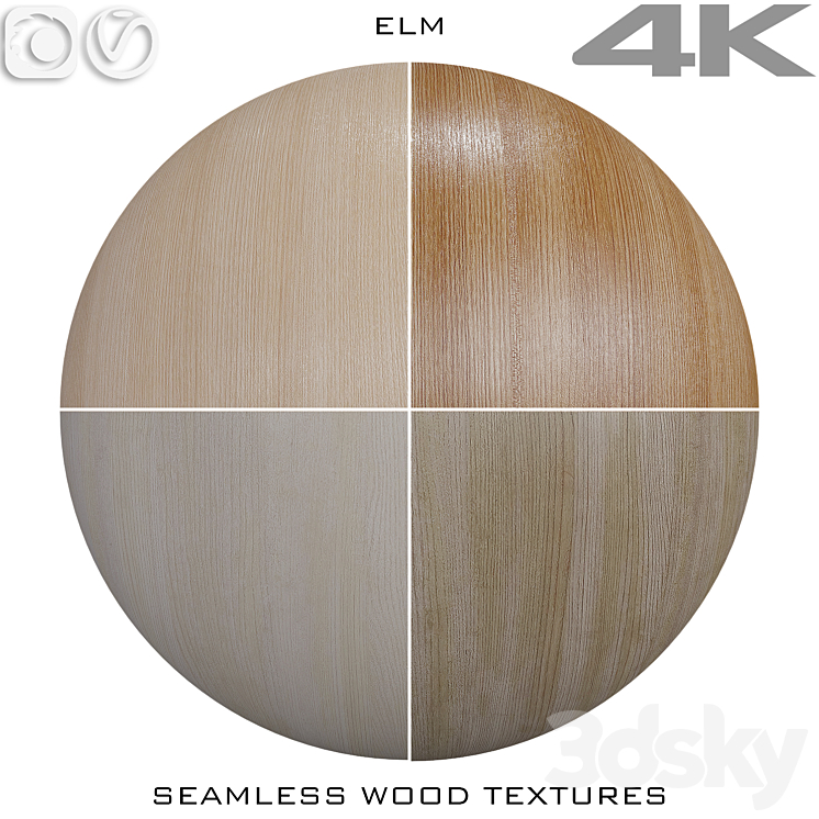 Seamless wood texture - Elm №4 - Wood - 3D model