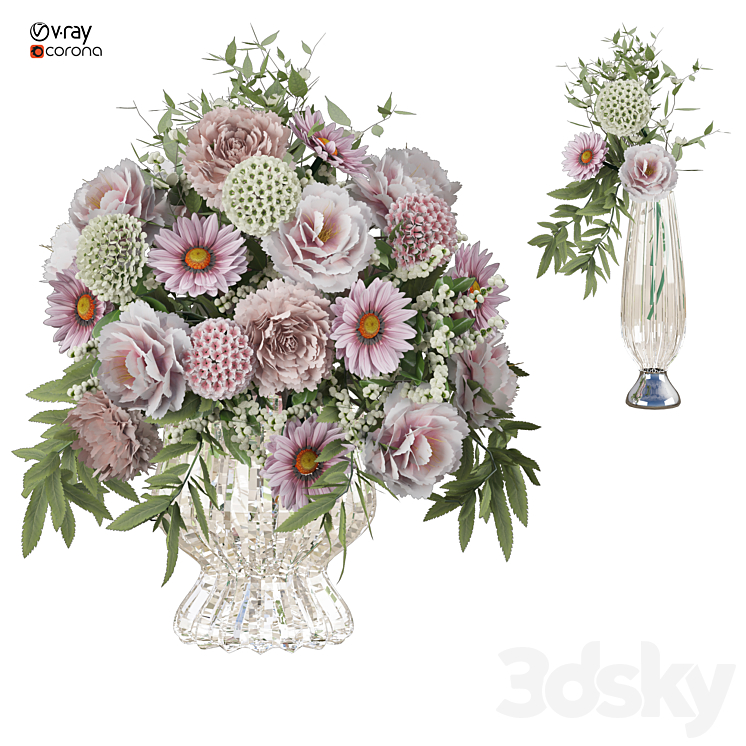 Flower 44 - Bouquet - 3D model