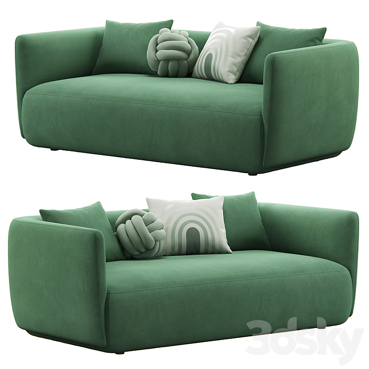 Cozy 2-seat Sofa by MDF Italia - Sofa - 3D model