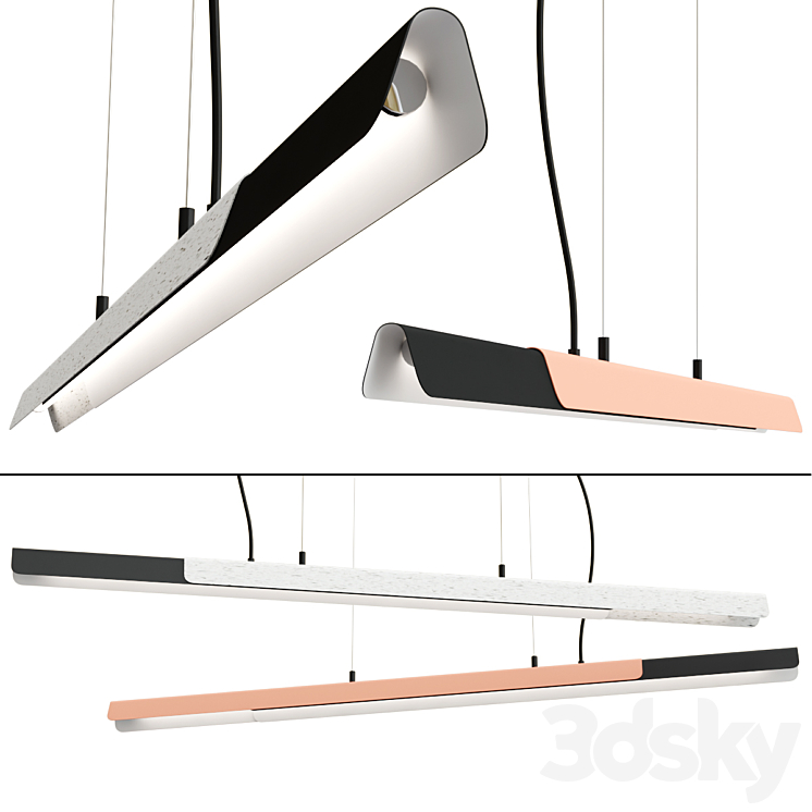 DALA LINEAR By KDLN - Pendant light - 3D model