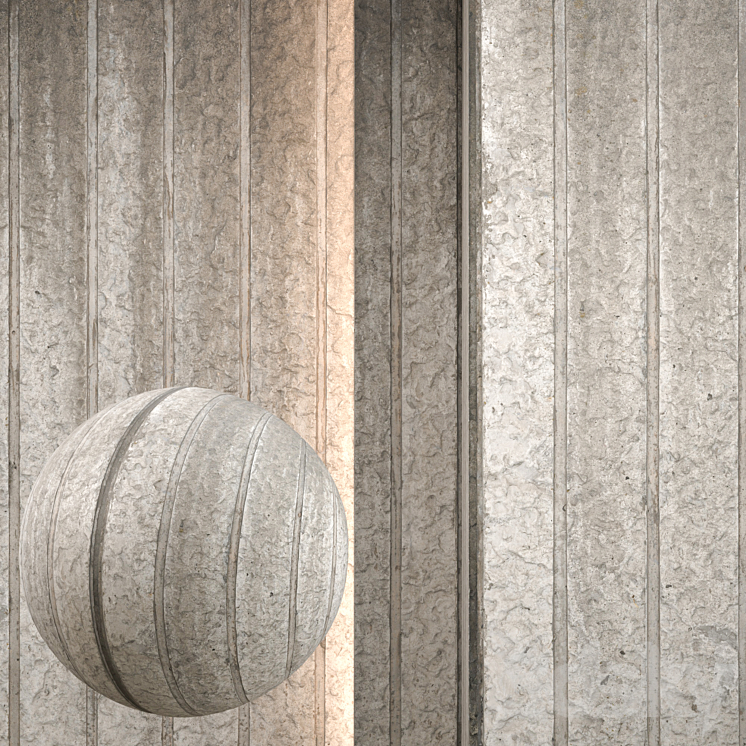 concrete-014 - Wall covering - 3D model