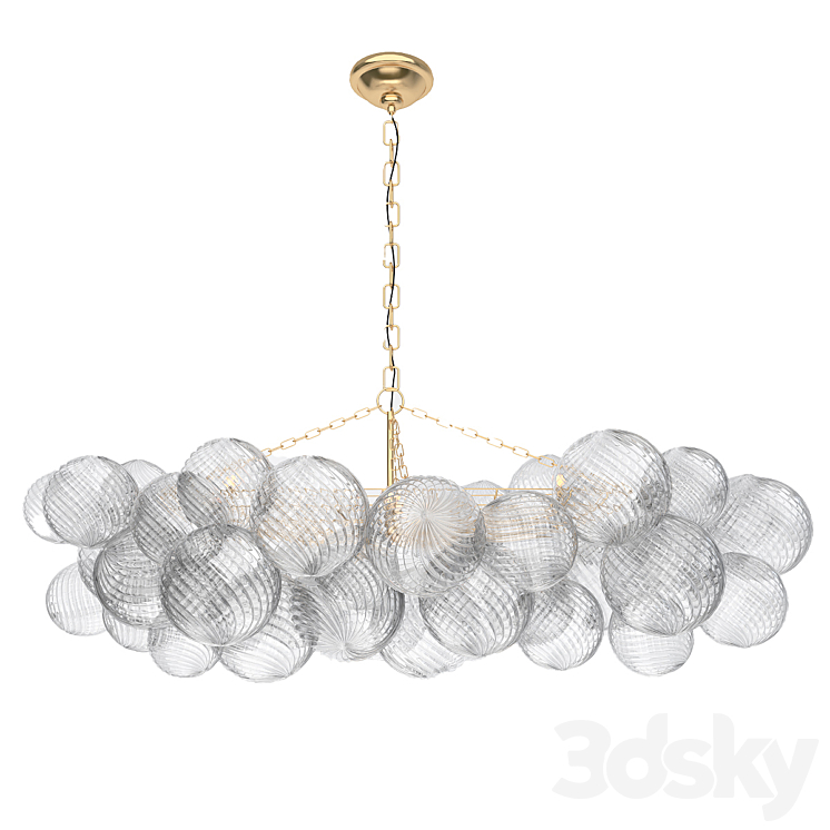Talia Medium Linear Chandelier - Pendant light - 3D model