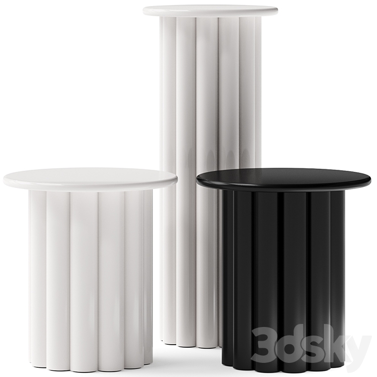 West Elm Hera Side Table - Table - 3D model