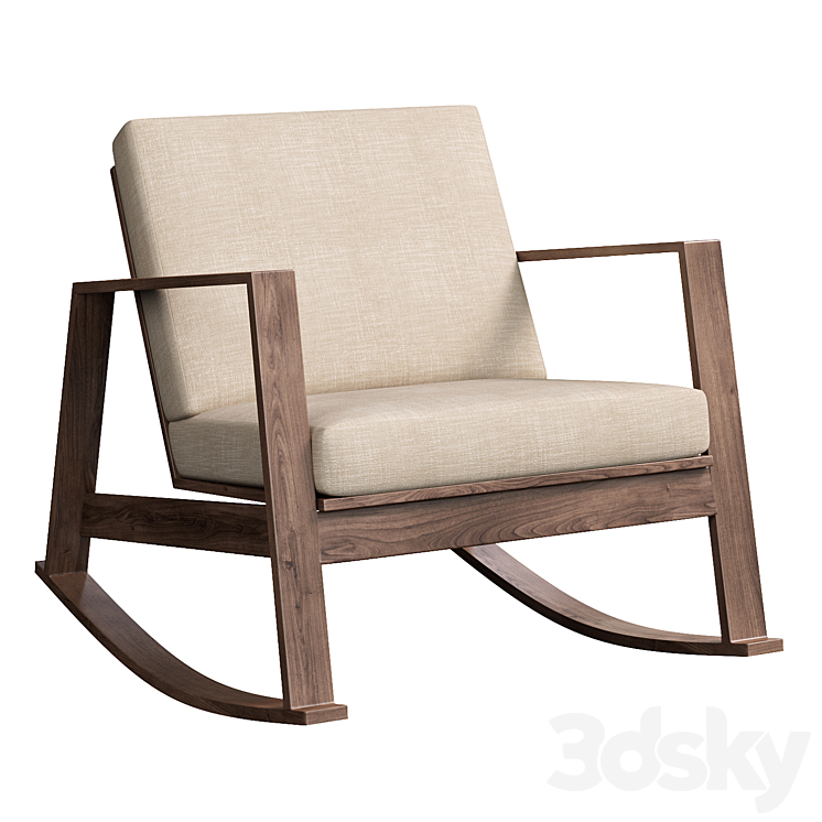 Rocking Lounge Chair - Arm chair - 3D model