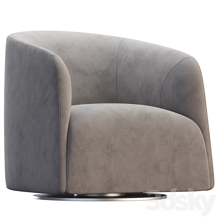Logos NATUZZI ITALIA - Arm chair - 3D model