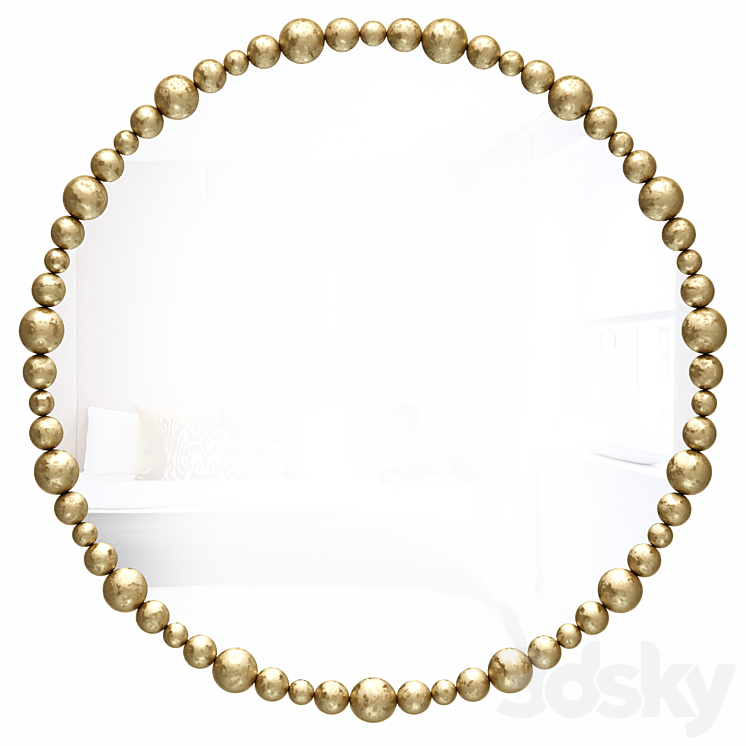 Mirror in metal frame GZ-M1020 - Mirror - 3D model