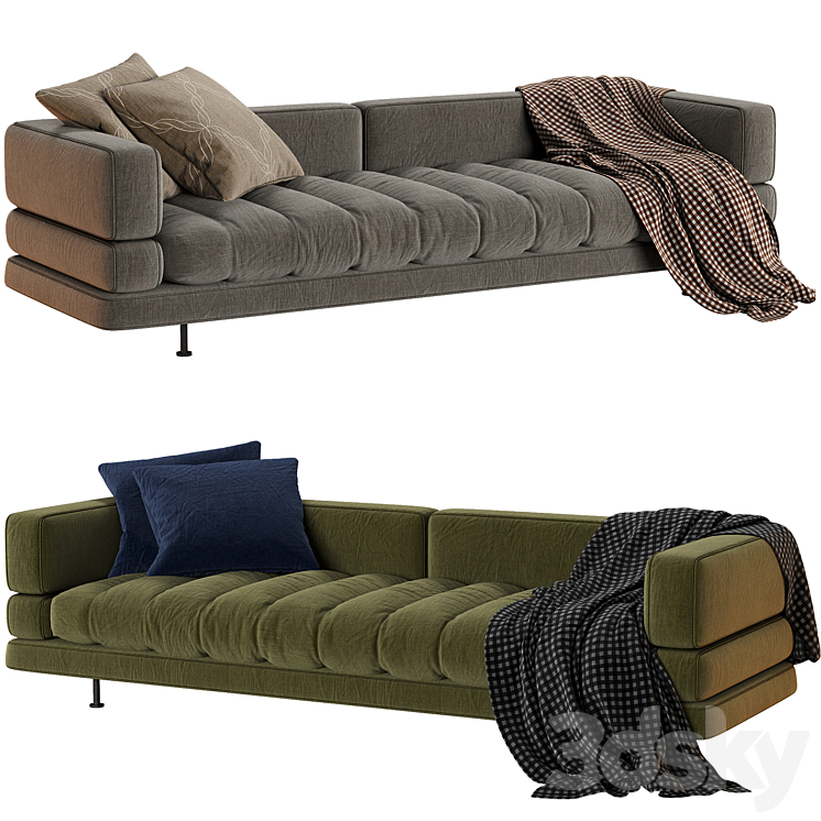 DOMUS Sofa By Turri - Sofa - 3D model