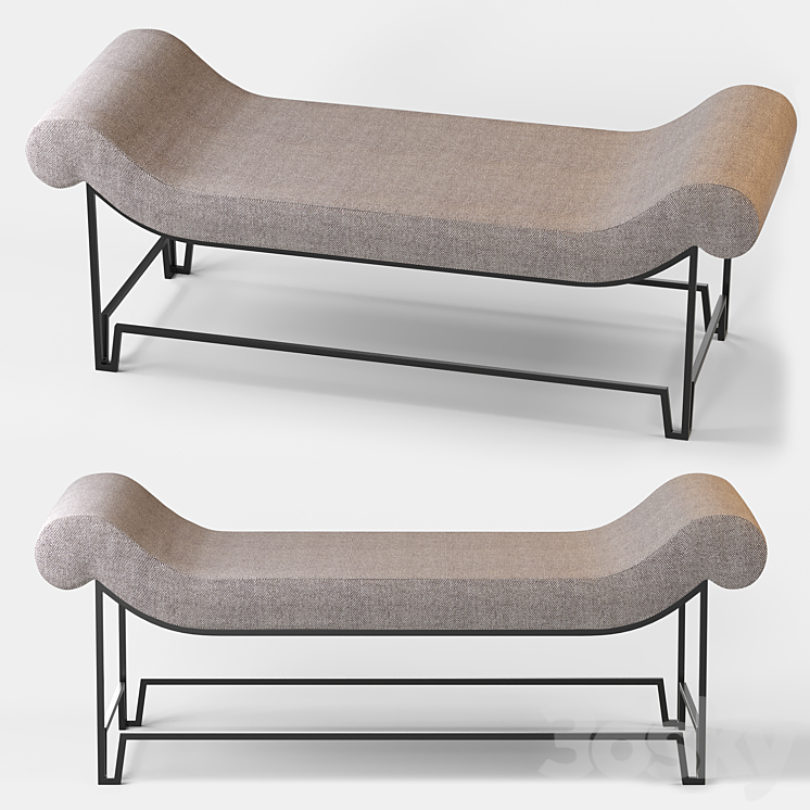iron eye bench - Other soft seating - 3D model
